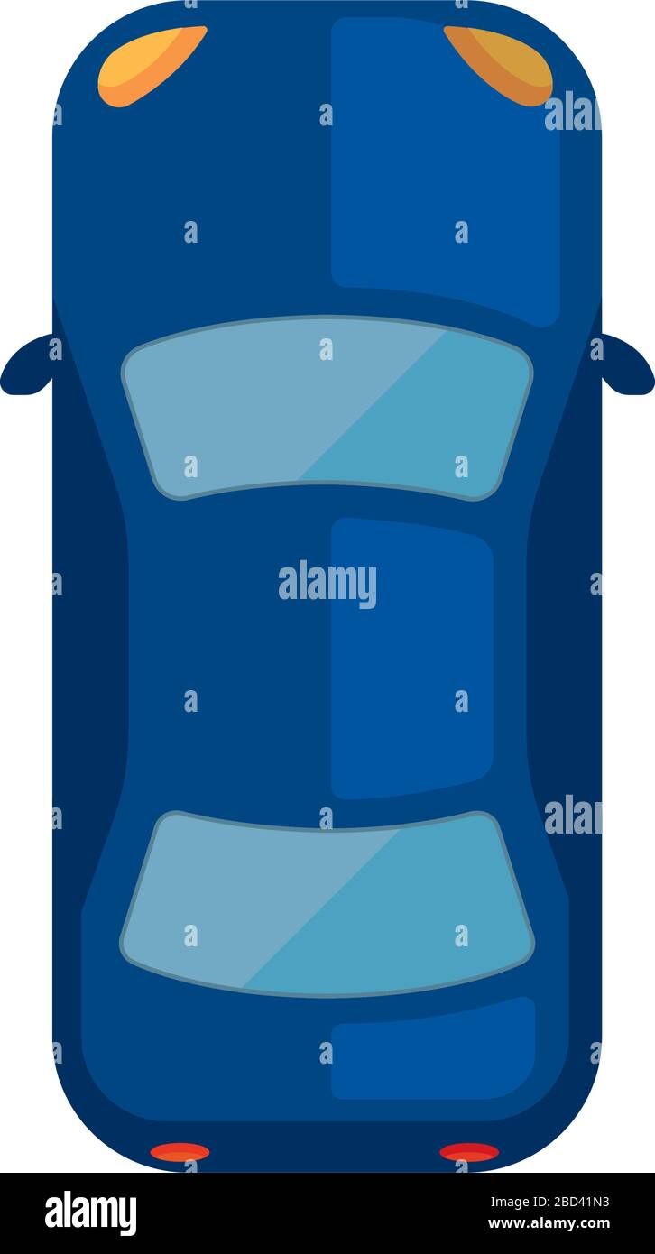 car (view from above) vector flat icon Stock Vector Image & Art - Alamy
