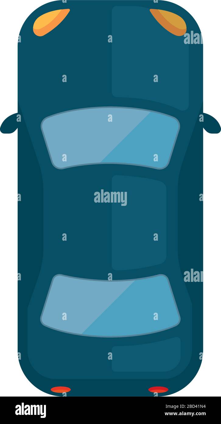 car (view from above) vector flat icon Stock Vector Image & Art - Alamy