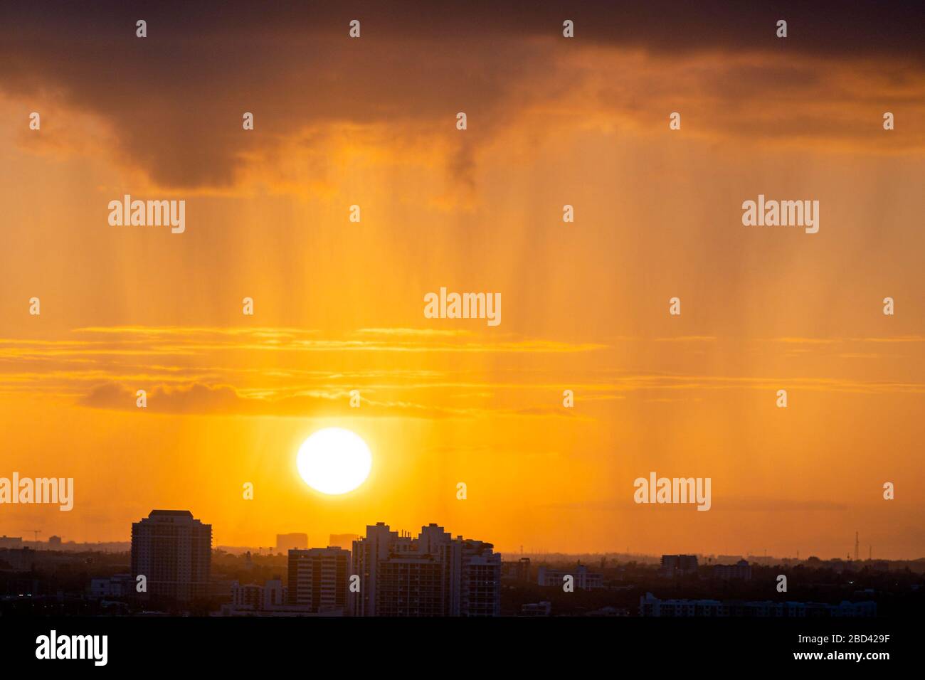 Miami Beach Florida,climate crisis change global warming,sunset weather ...