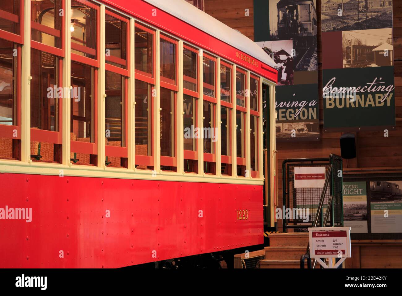Interurban tram burnaby village museum hi-res stock photography and ...