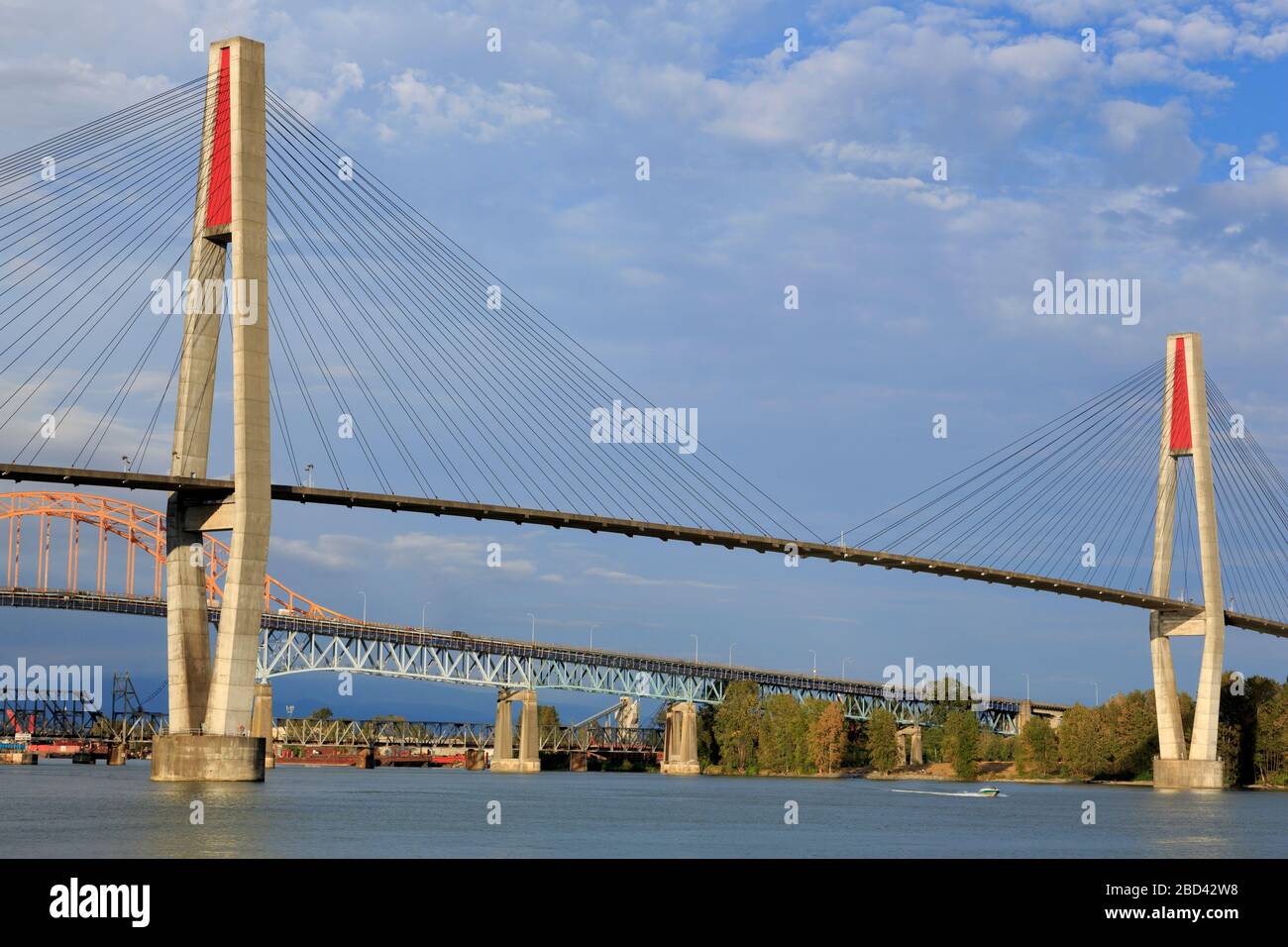 Skytrain Bridge, New Westminster, Vancouver Region, British Columbia ...