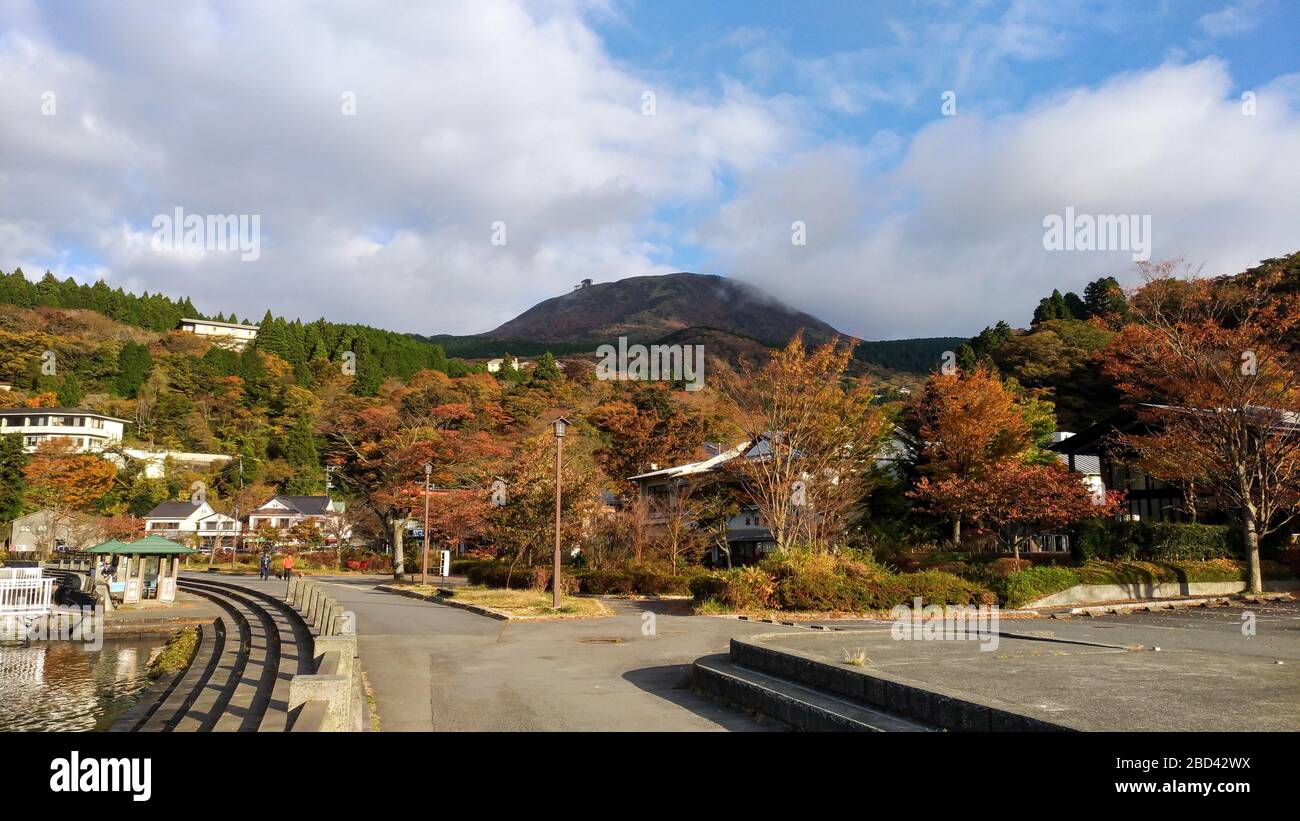 Lakeside of Lake Ashi also referred to as Hakone Lake or Ashinoko Lake ...