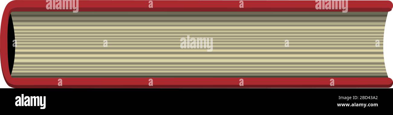Closed book (side view) illustration Stock Vector Image & Art - Alamy