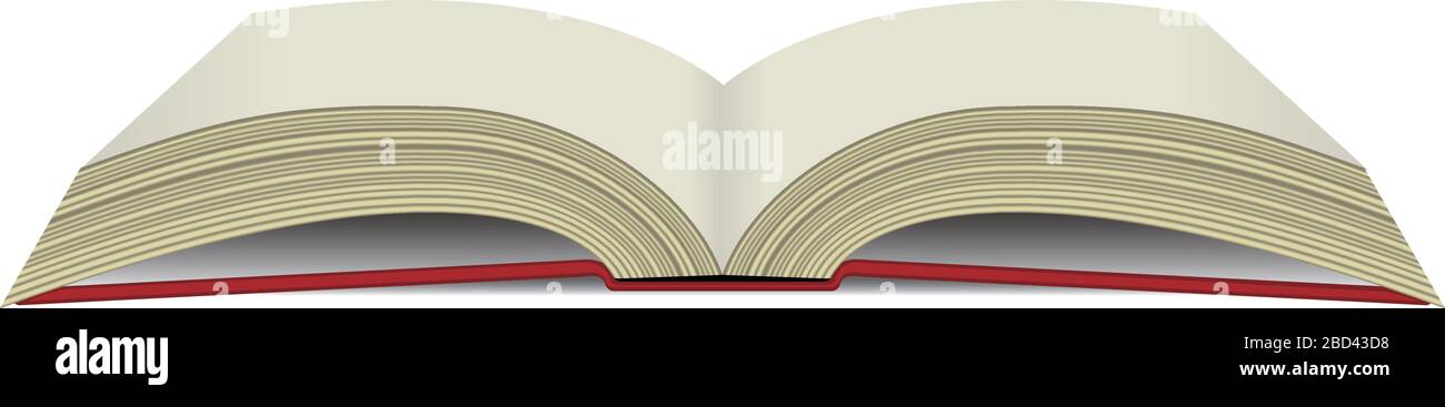 Blank book (side view) illustration Stock Vector Image & Art - Alamy