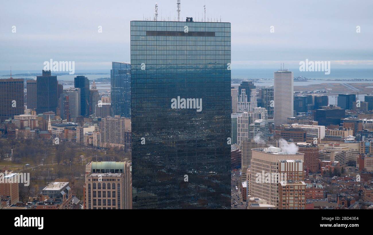 John Hancock Tower in Boston - BOSTON. UNITED STATES - APRIL 5, 2017 ...