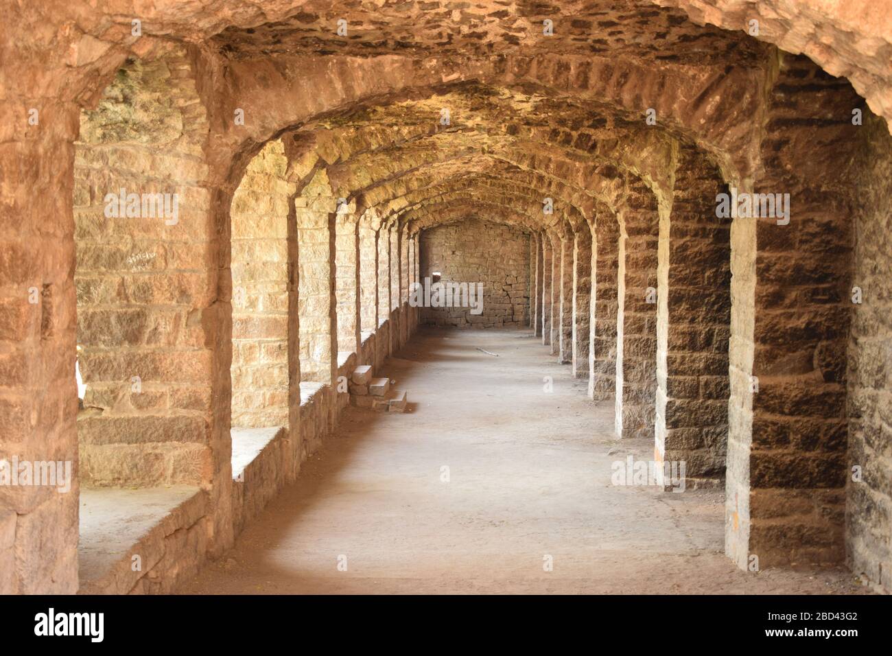 Beautiful Architecture Of Corridor At An Ancient Historical Seven Tombs ...