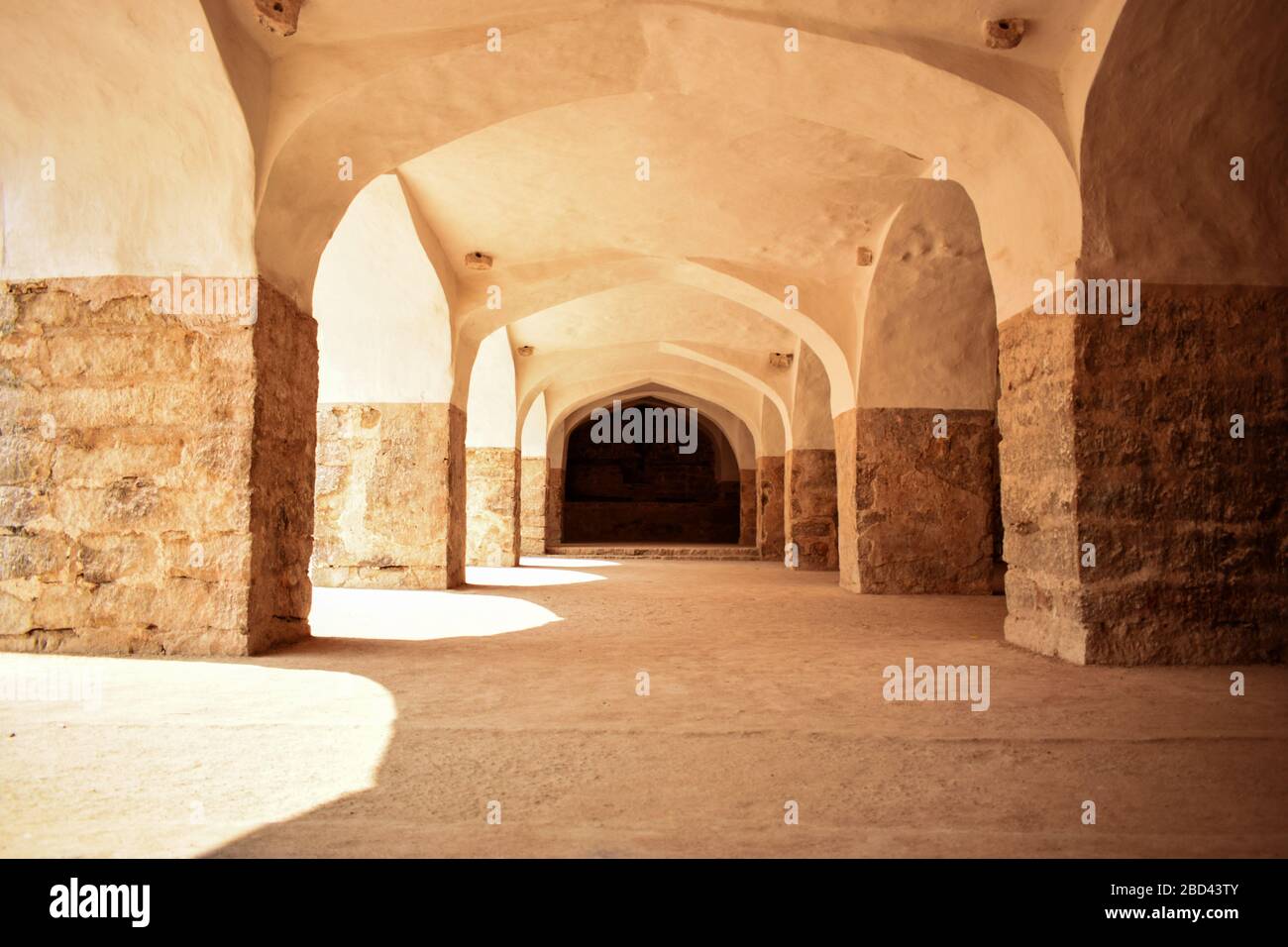 Historical Fort Stone Wall Corridor Stock Photography Image Stock Photo ...