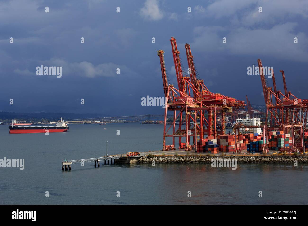 Container Port, Vancouver, British Columbia, Canada Stock Photo - Alamy