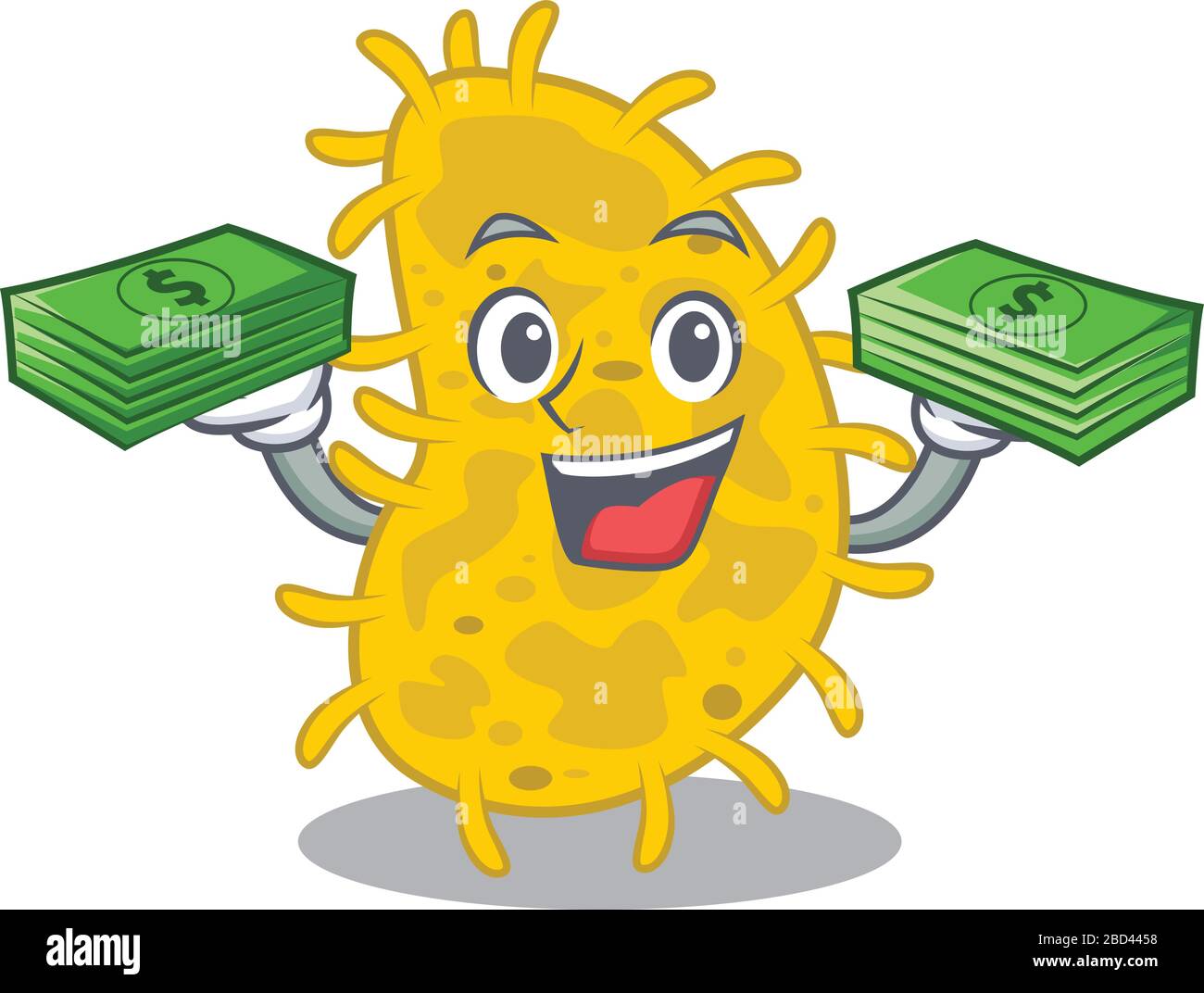 Bacteria On Hands Cartoon