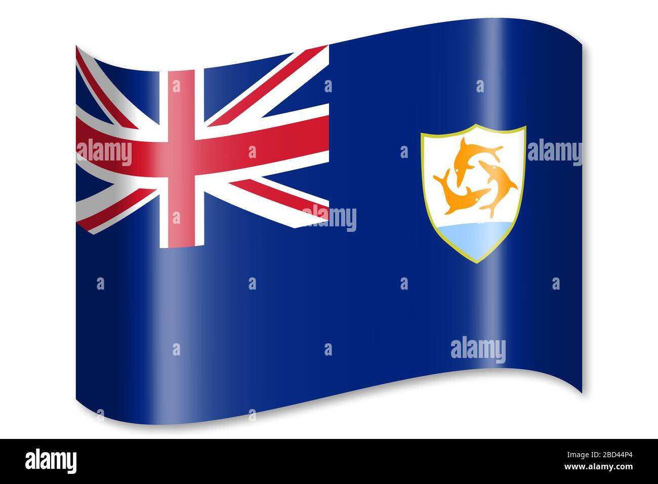 Flag of Anguilla Stock Photo - Alamy