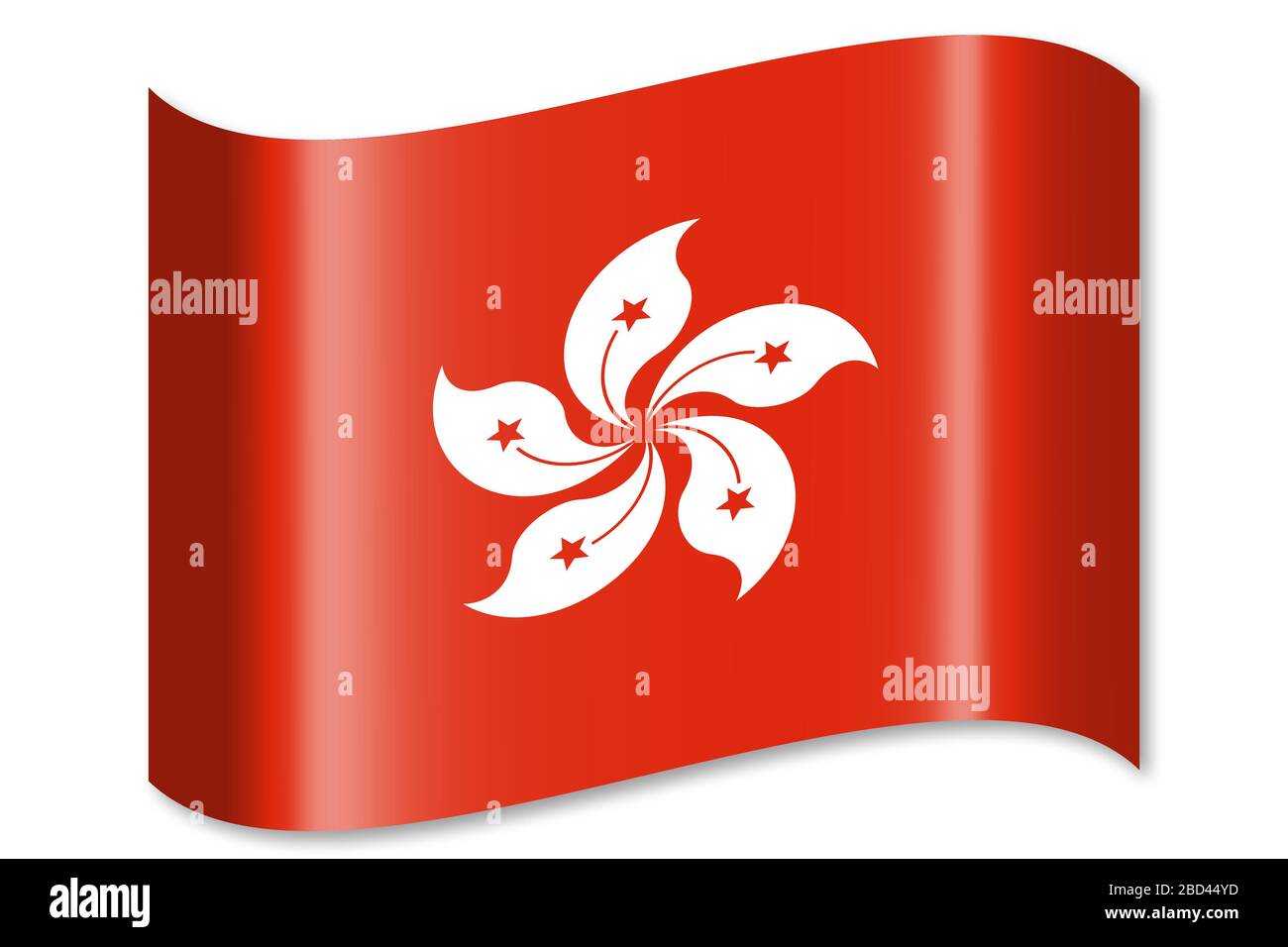 Hongkong waving flag hi-res stock photography and images - Alamy