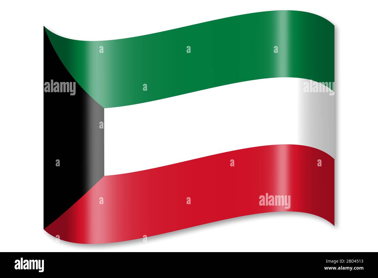 Flag of Kuwait Stock Photo - Alamy