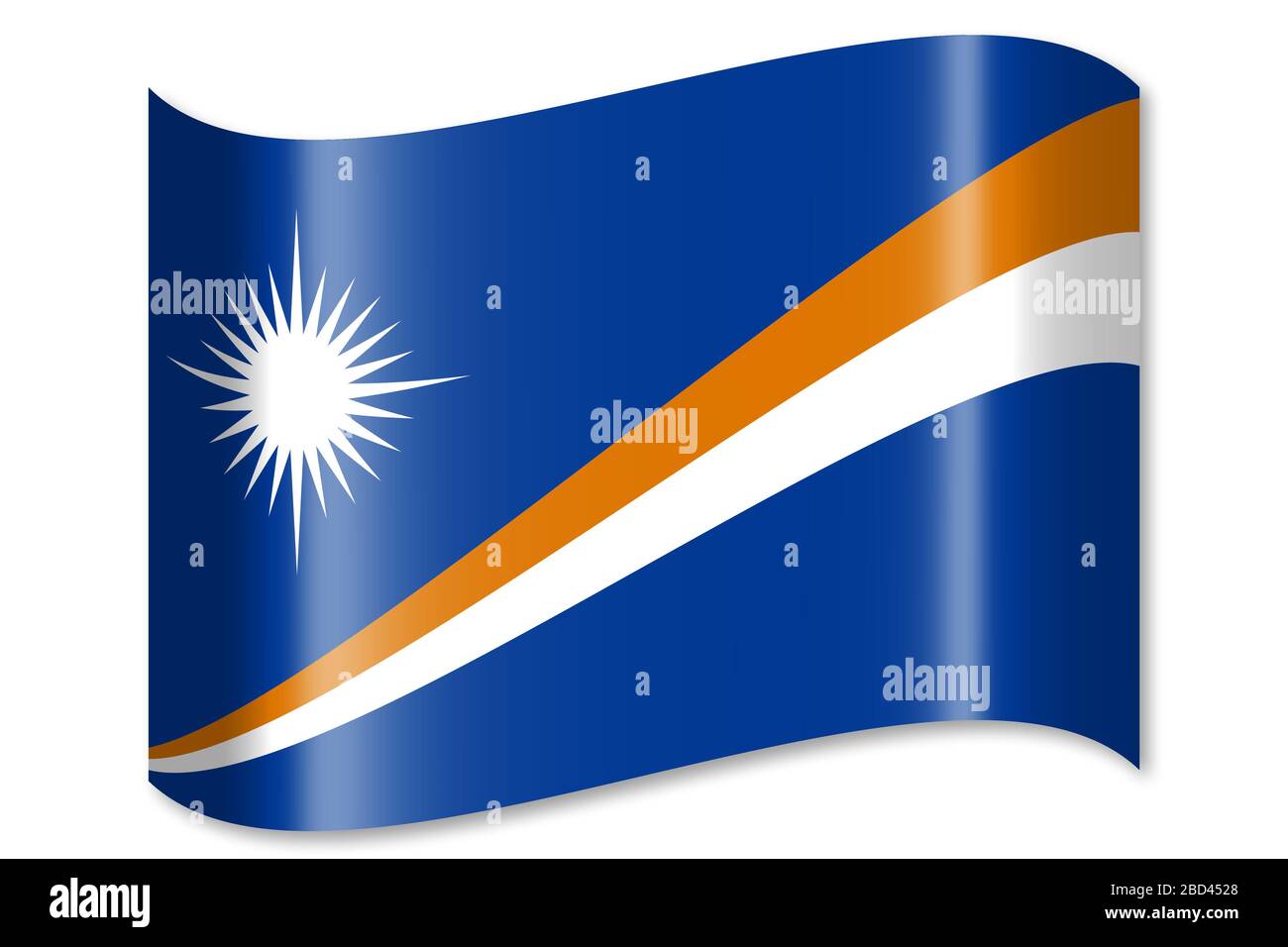 Flag of Marshall Islands Stock Photo - Alamy