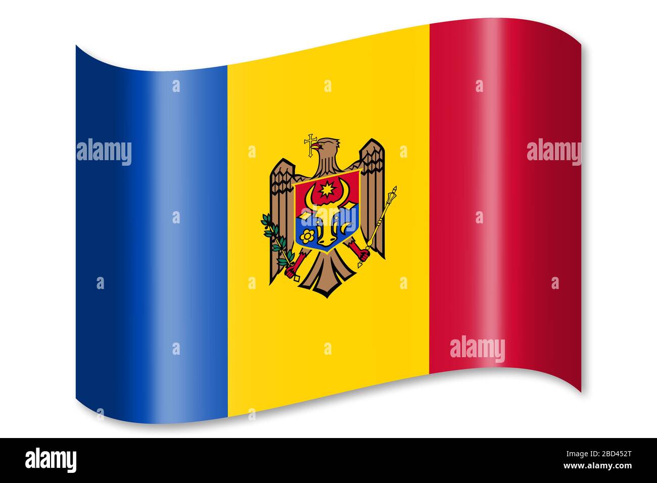 Flag of Moldova Stock Photo - Alamy