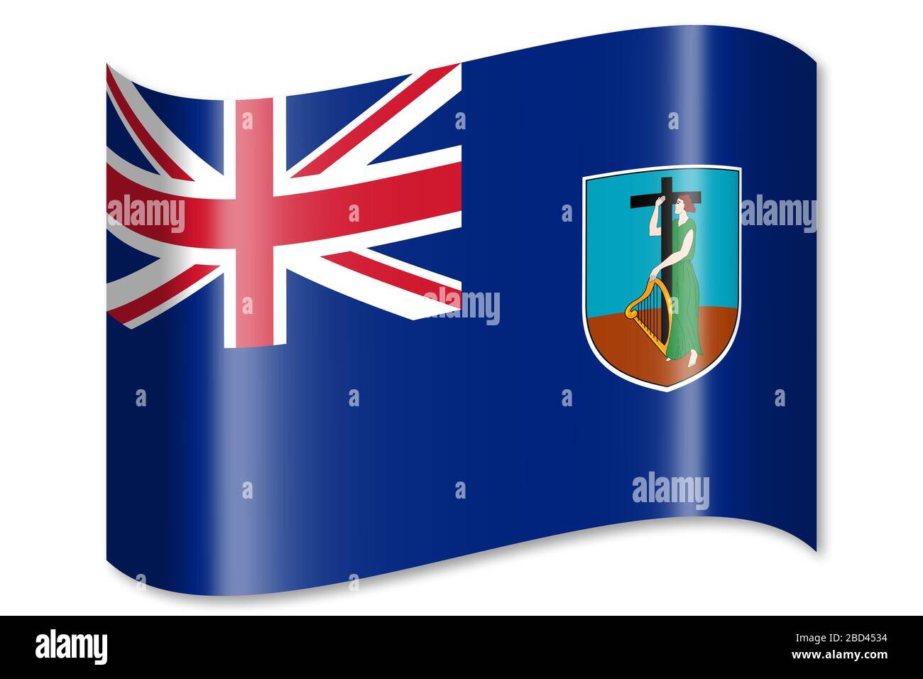 Montserrat flag Cut Out Stock Images & Pictures - Alamy