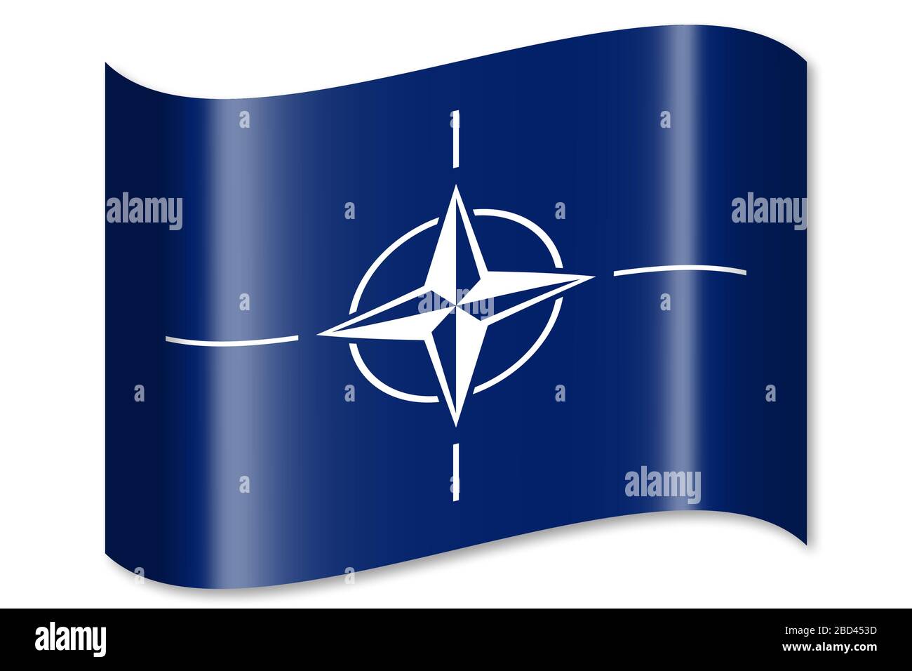 Flag of Nato Stock Photo - Alamy