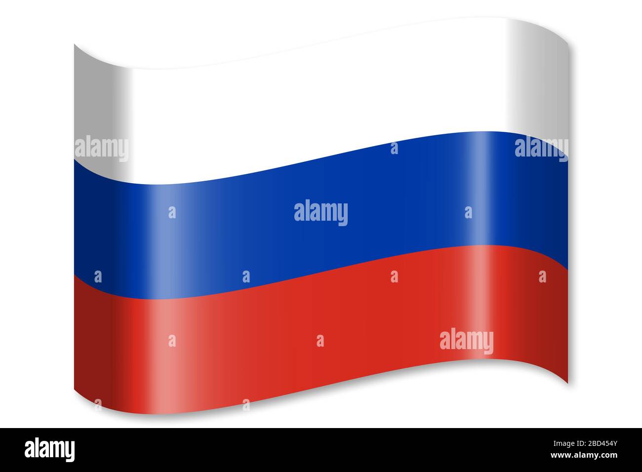 Flag of Russia, Russian Federation Stock Photo - Alamy