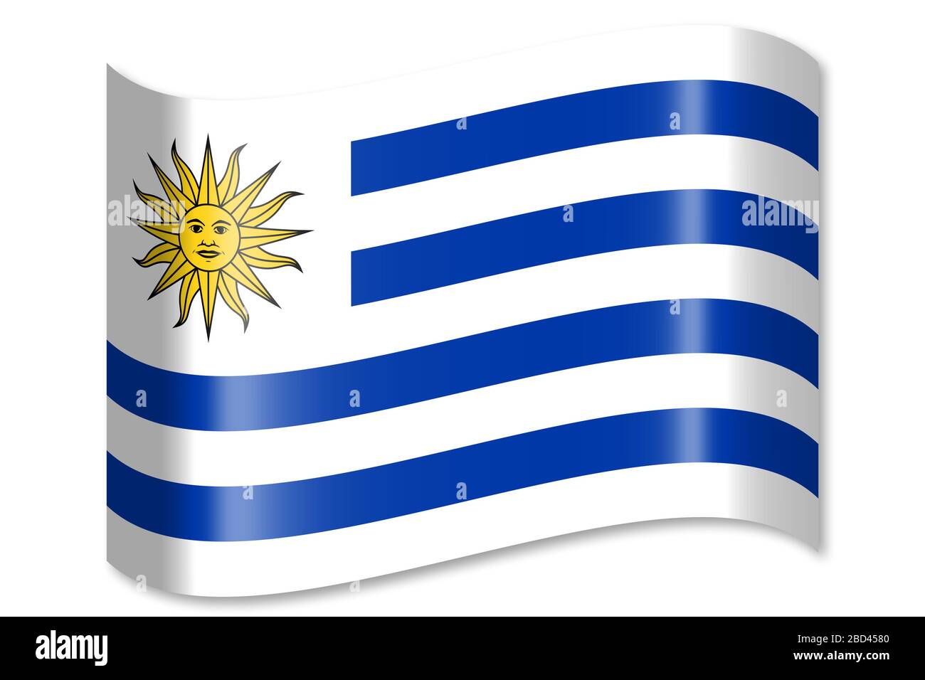 Flag of Urugway Stock Photo - Alamy