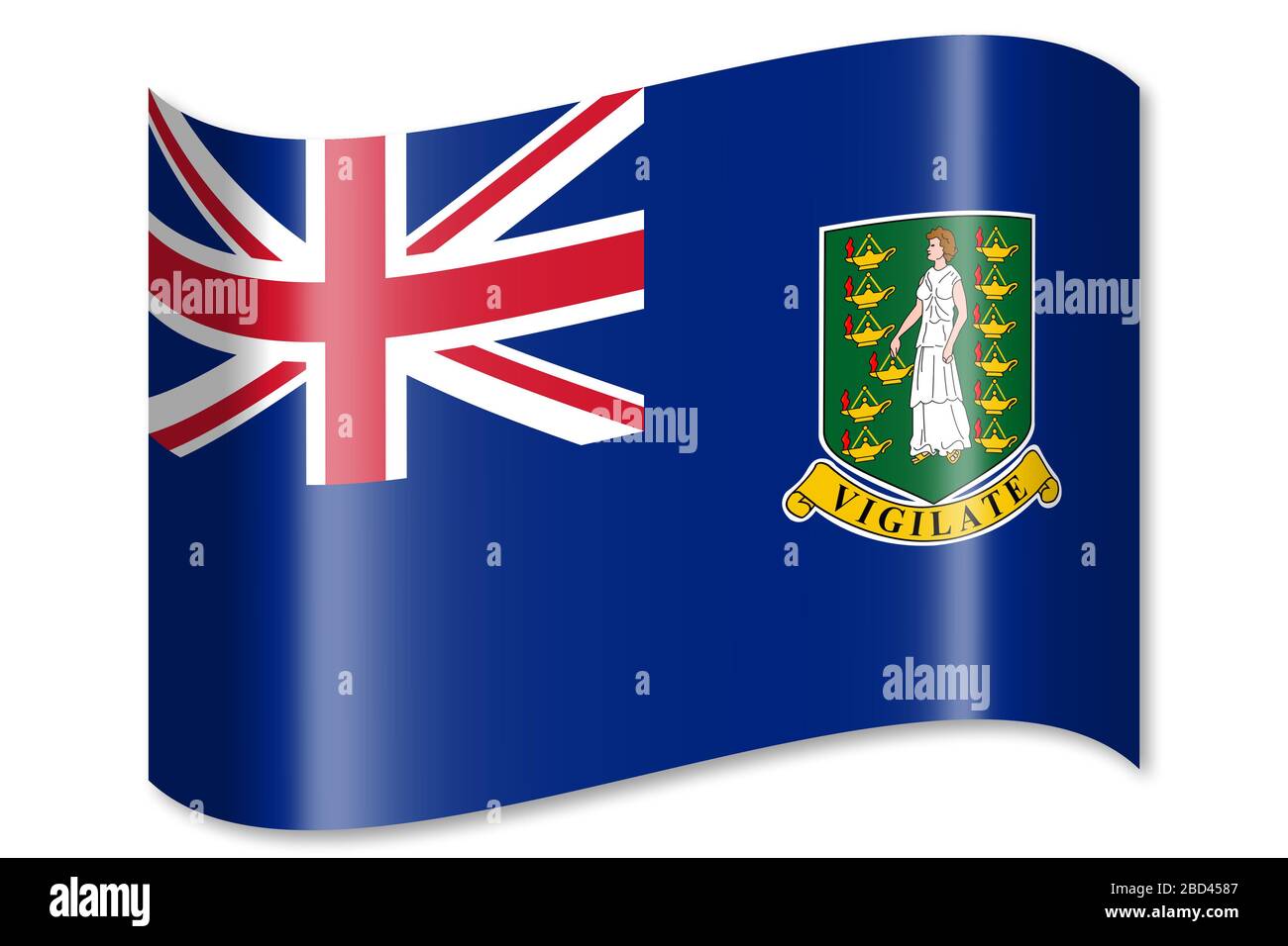 Flag of British Virgin Islands Stock Photo - Alamy