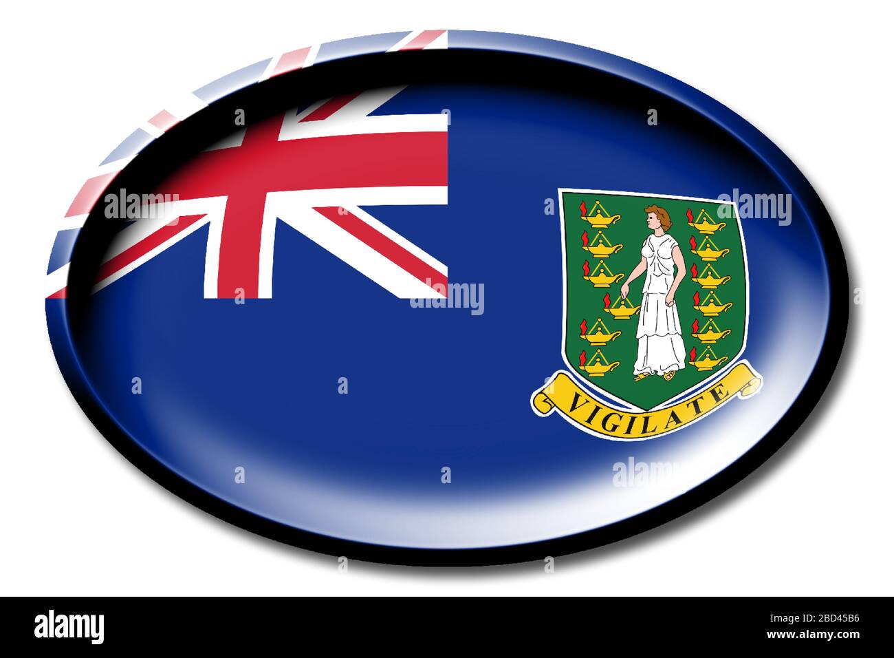 Flag of The British Virgin Islands Stock Photo - Alamy