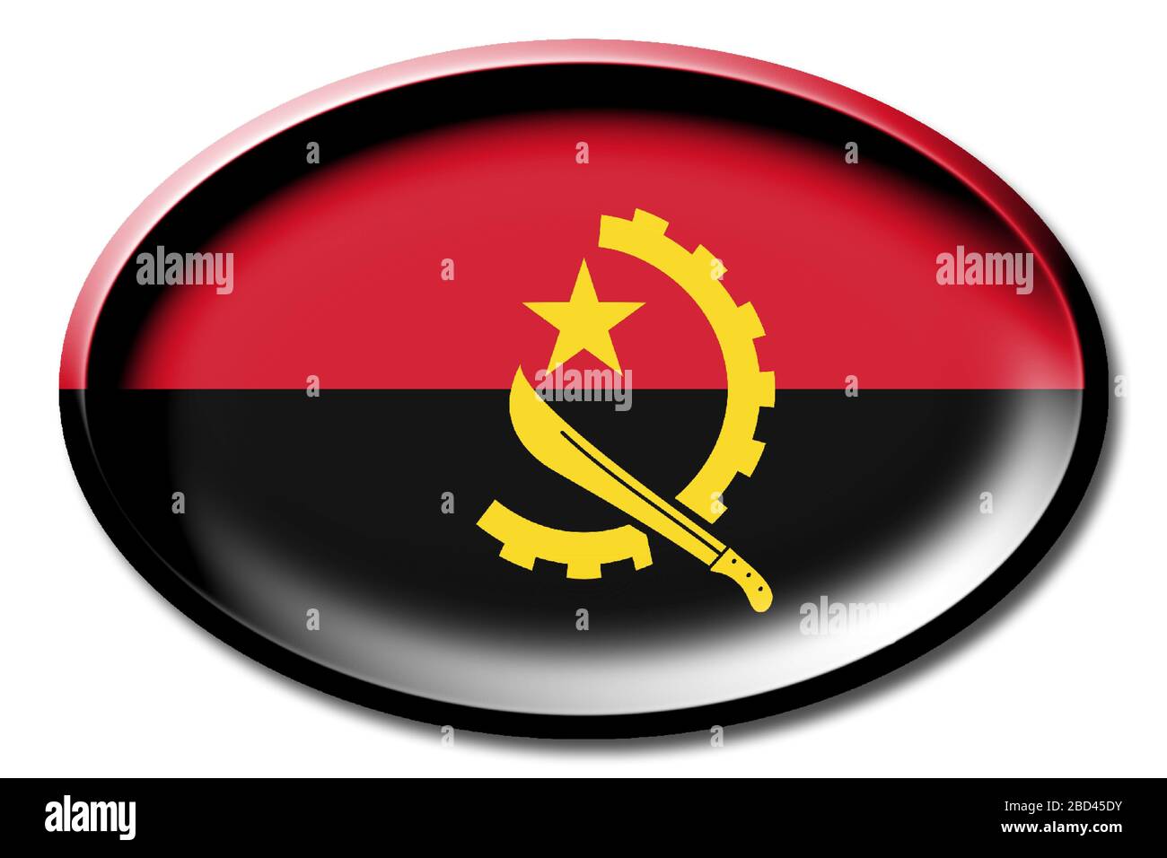 Flag of Angola Stock Photo - Alamy