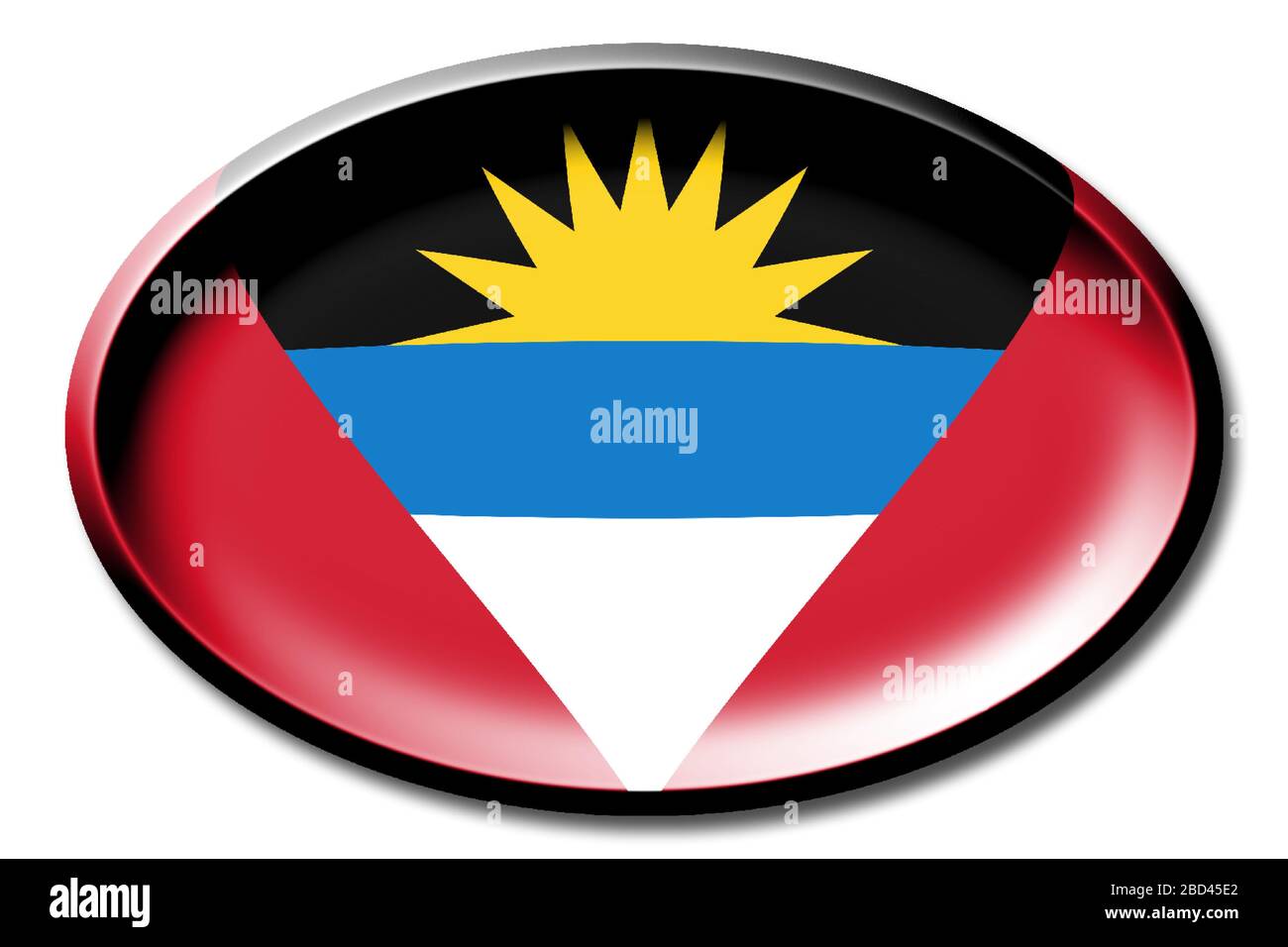 Flag of Antigua and Barbuda Stock Photo - Alamy