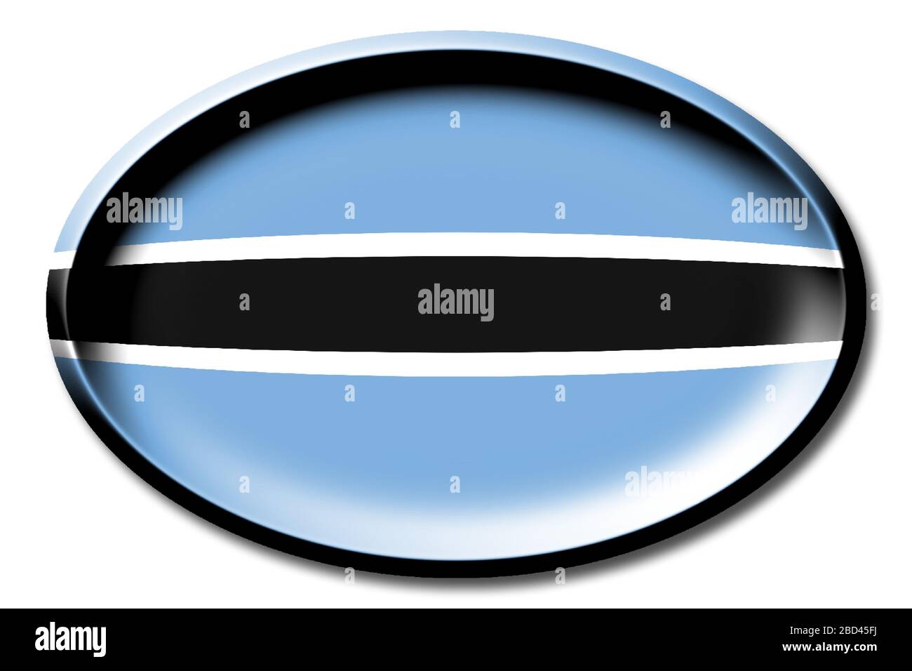 Flag of Botswana Stock Photo - Alamy