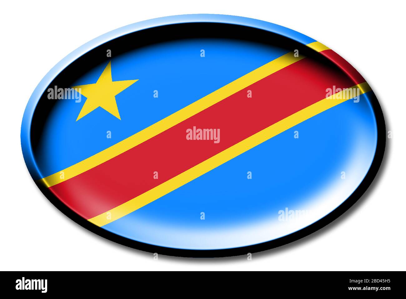 Flag of Democratic Republic of the Congo Stock Photo - Alamy