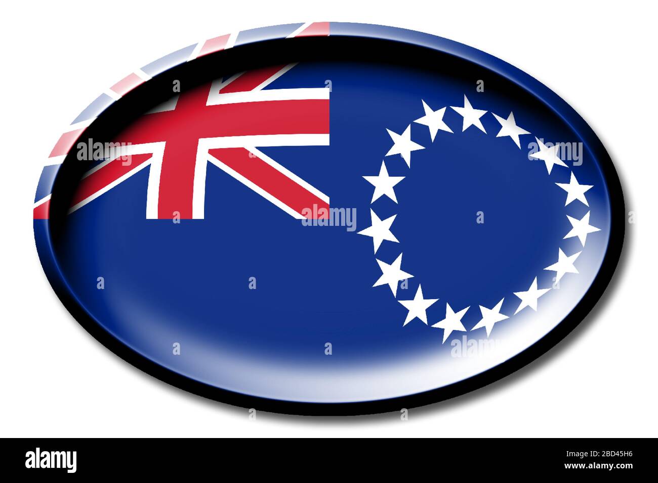Flag of Cook Islands Stock Photo - Alamy
