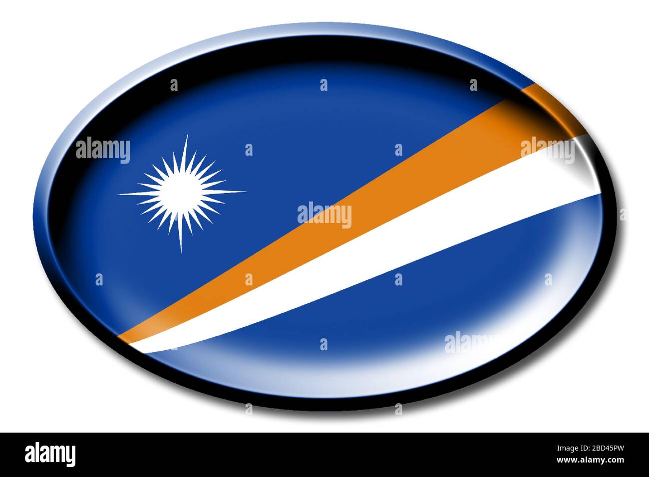Flag of Marshall Islands Stock Photo - Alamy