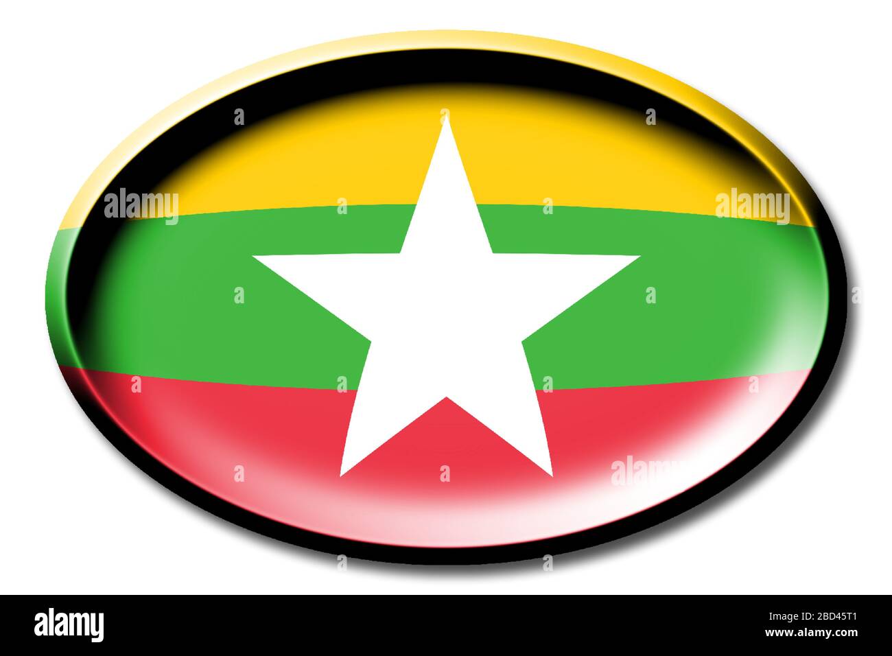 Flag of Myanmar Stock Photo - Alamy