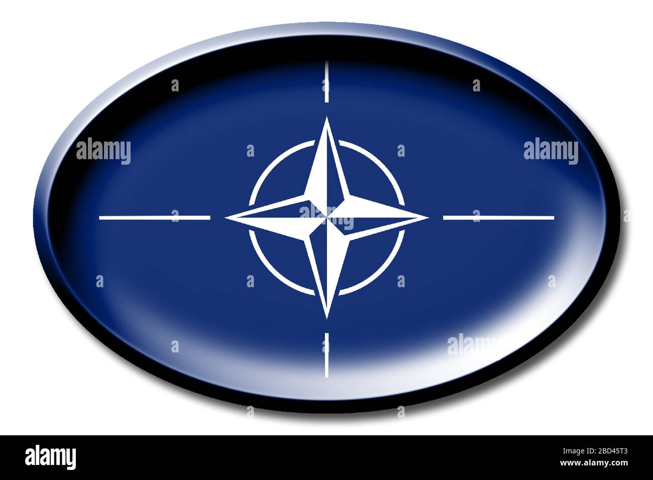 Flag of Nato Stock Photo - Alamy