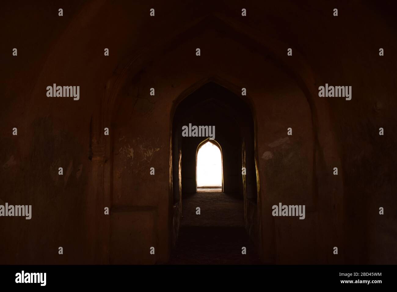 Historical Fort Stone Wall Corridor Stock Photography Image Stock Photo ...