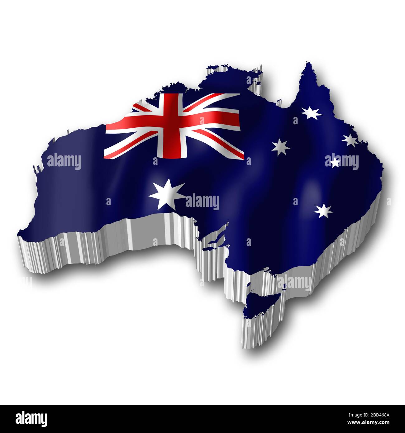3D flag - Australia Stock Photo - Alamy