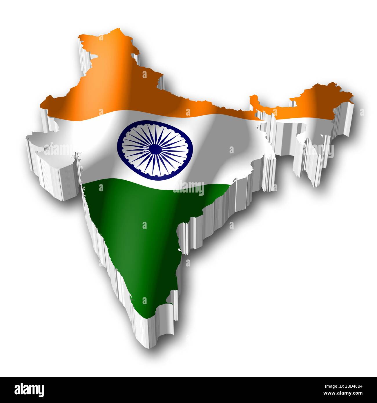 3D flag - India Stock Photo - Alamy