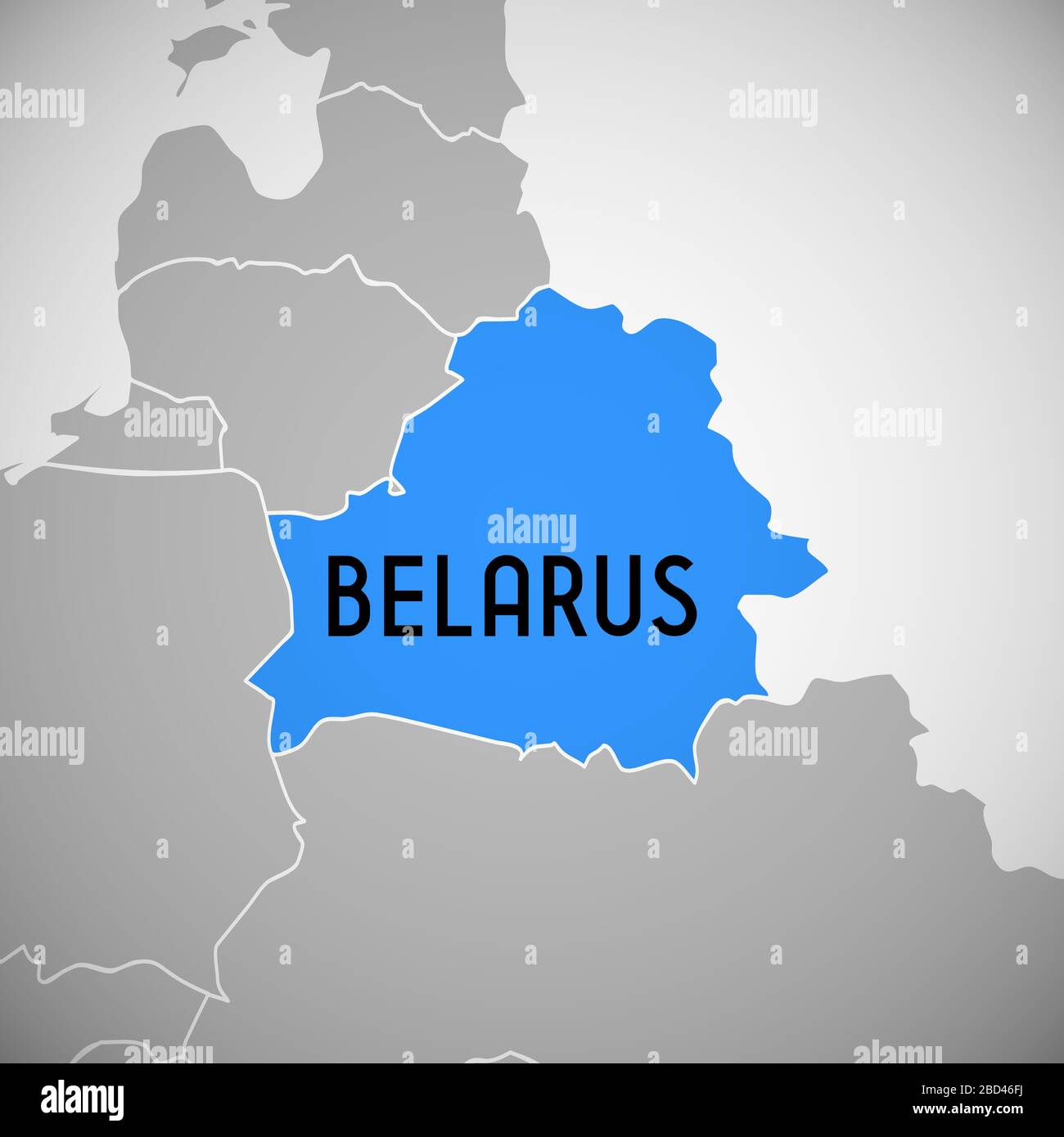 Belarus - map Stock Photo - Alamy