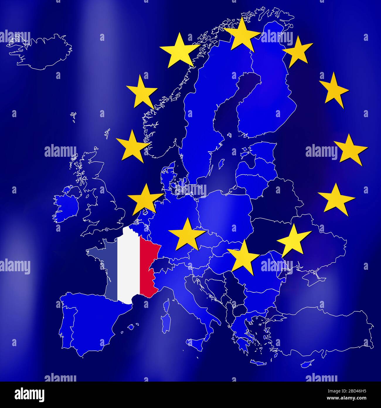 EU map - France Stock Photo - Alamy