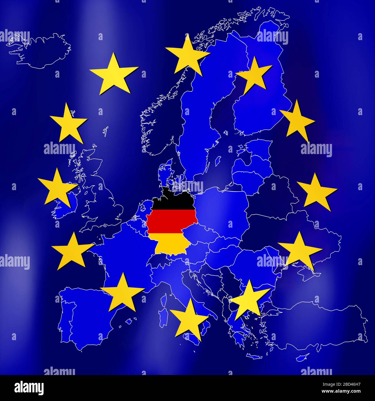 EU map - Germany Stock Photo - Alamy