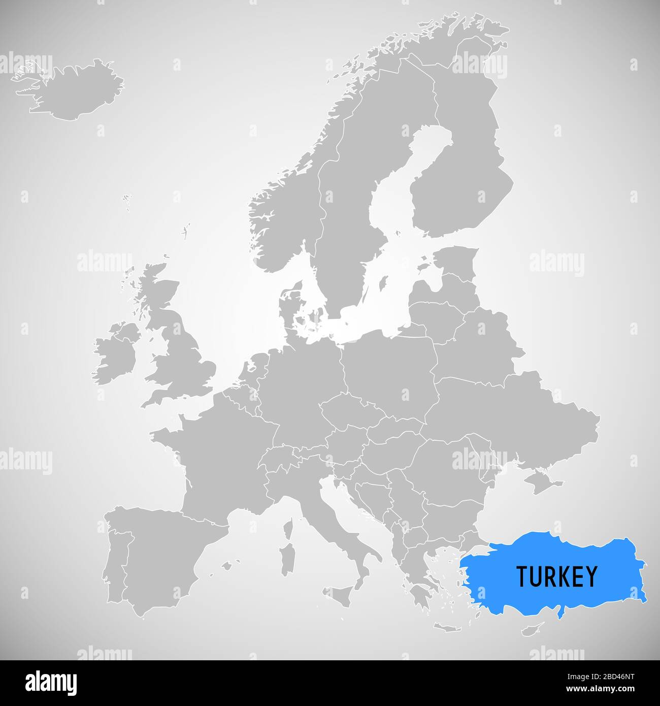 Turkey - map Stock Photo - Alamy