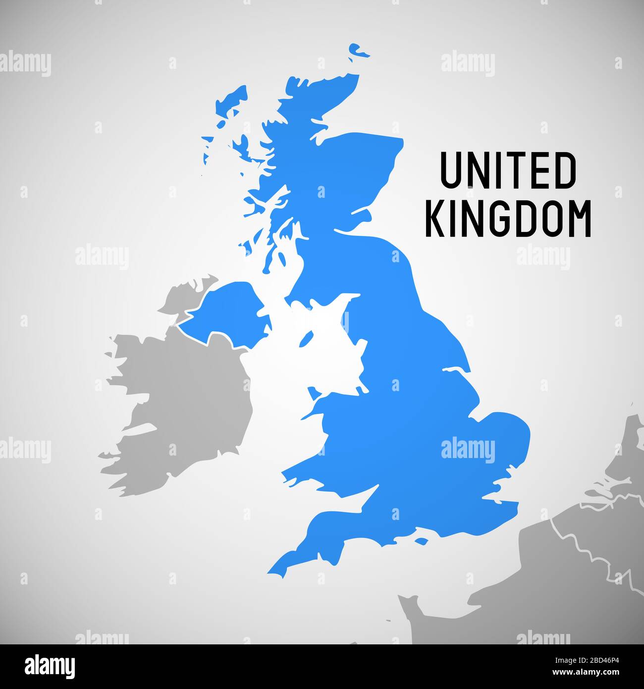 Great Britain - map Stock Photo - Alamy