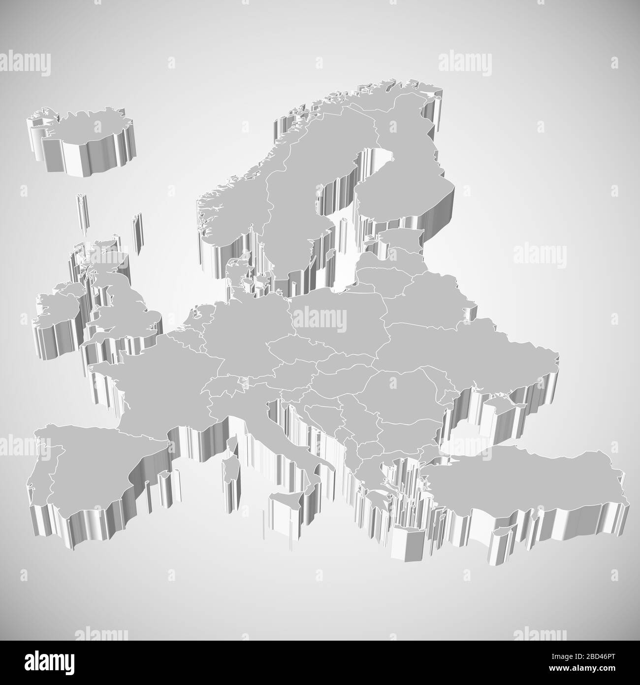 Map of Europe Stock Photo - Alamy