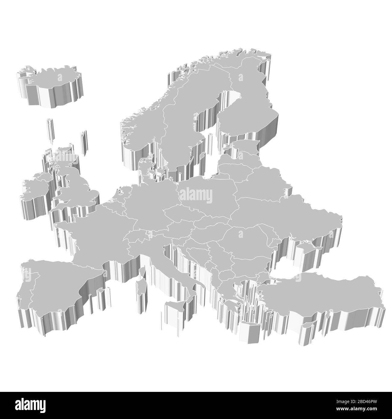 Map of Europe Stock Photo - Alamy