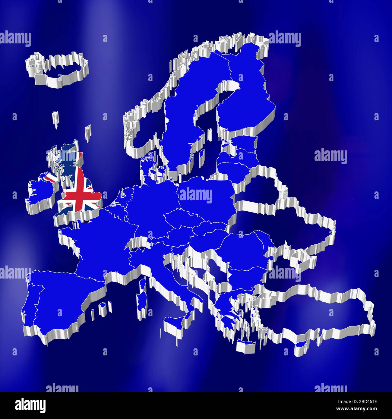 European Union map - Great Britain Stock Photo - Alamy