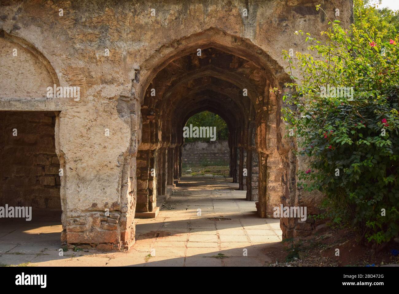 Historical Fort Stone Wall Corridor Stock Photography Image Stock Photo ...