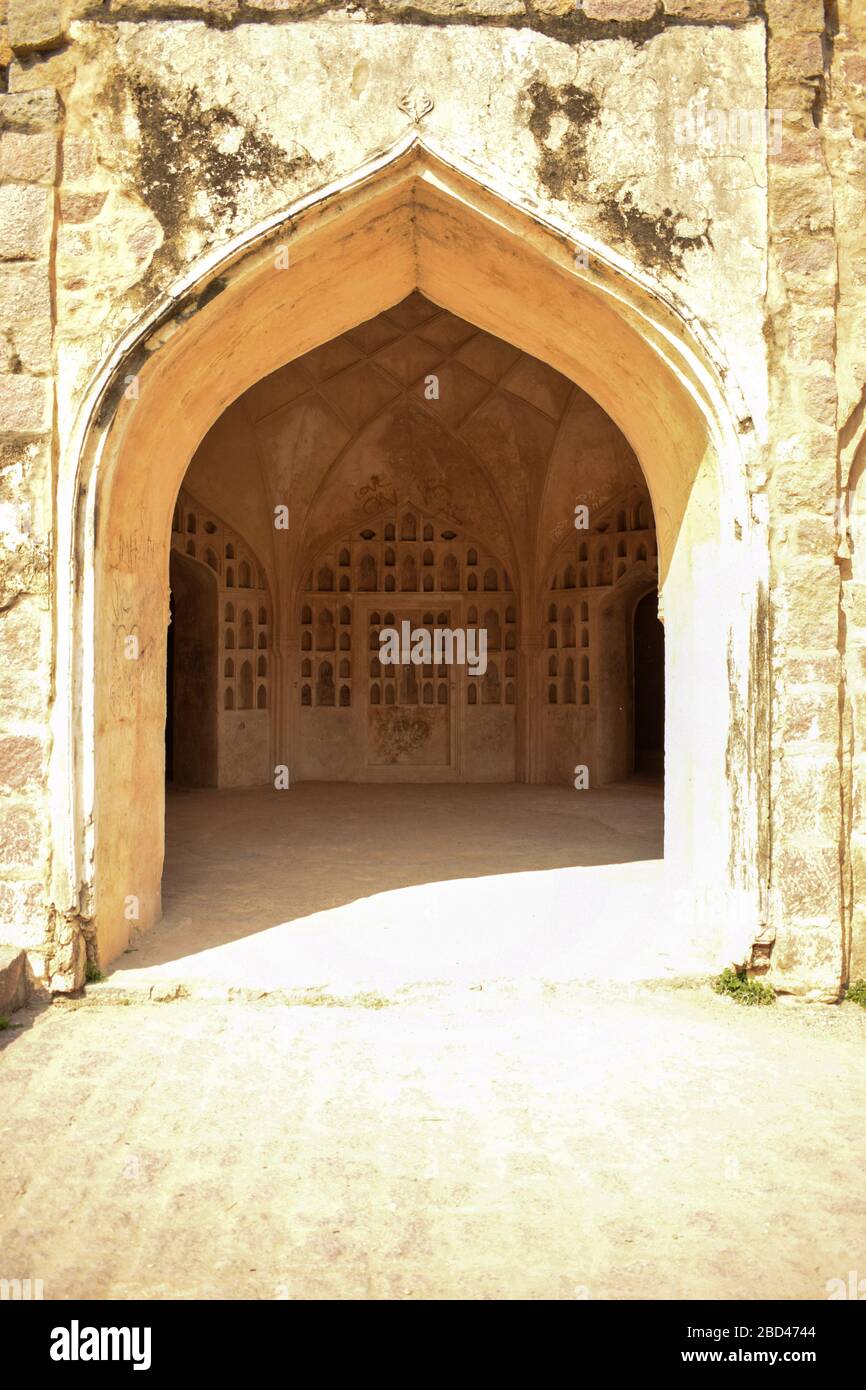 Historical Fort Stone Wall Corridor Stock Photography Image Stock Photo ...