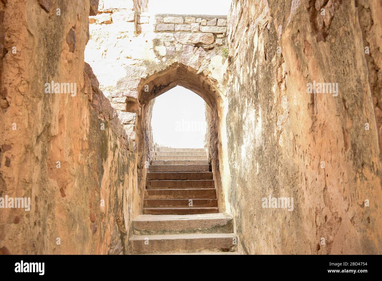 Historical Fort Stone Wall Corridor Stock Photography Image Stock Photo ...