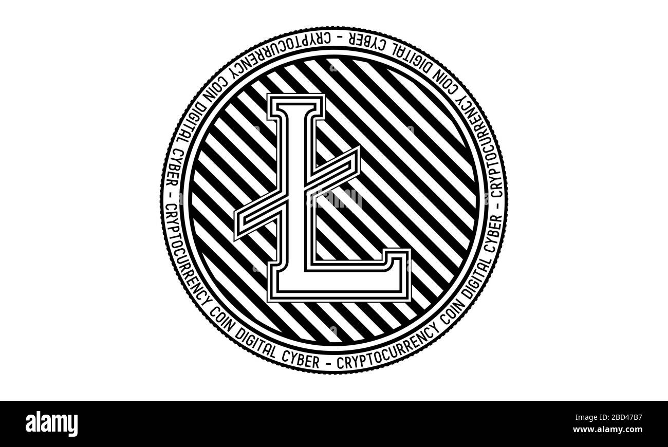 Litecoin currency - isolated on white background Stock Photo - Alamy