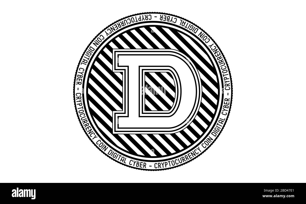 Dash currency - isolated on white background Stock Photo - Alamy