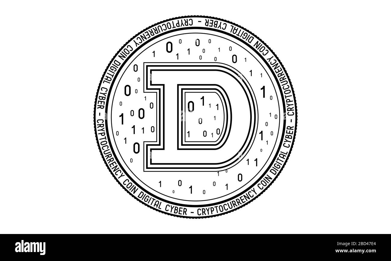 Dash currency - isolated on white background Stock Photo - Alamy