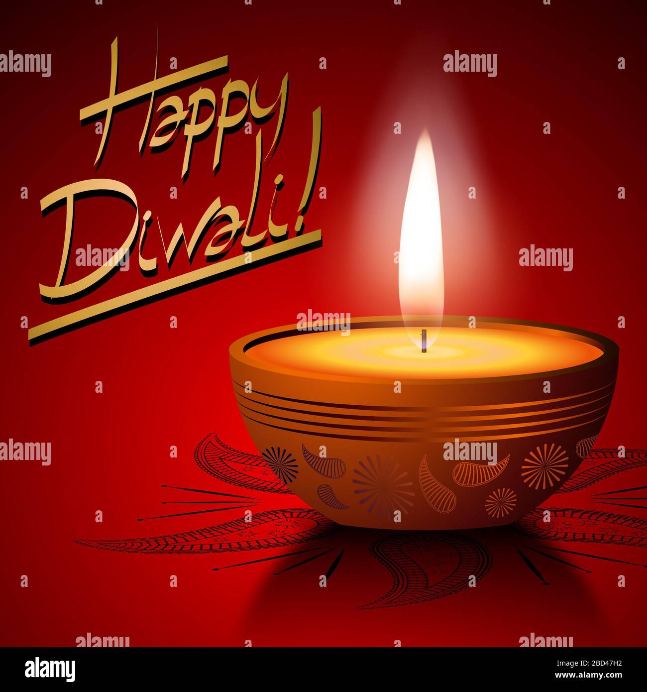 Happy diwali wishes card hi-res stock photography and images - Alamy
